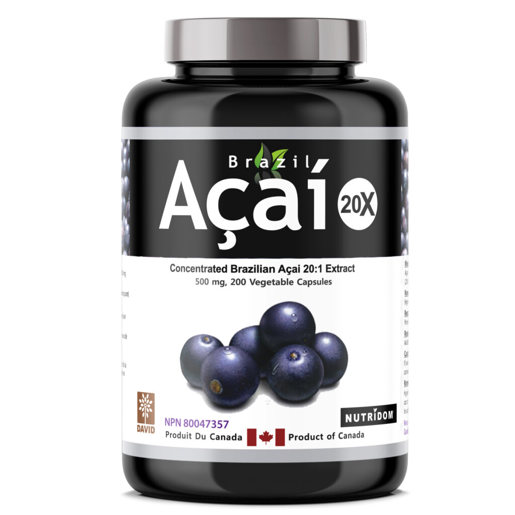 Brazil Açaí 20x Concentrated 500 mg 200 Vcaps